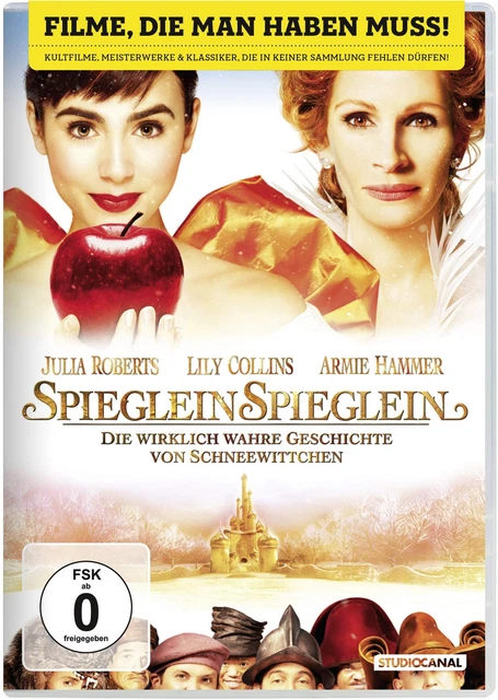 SPIEGLEIN SPIEGLEIN DVD Märchenfilm Julia Roberts Lily Collins EUR 1,95 - PicClick IT