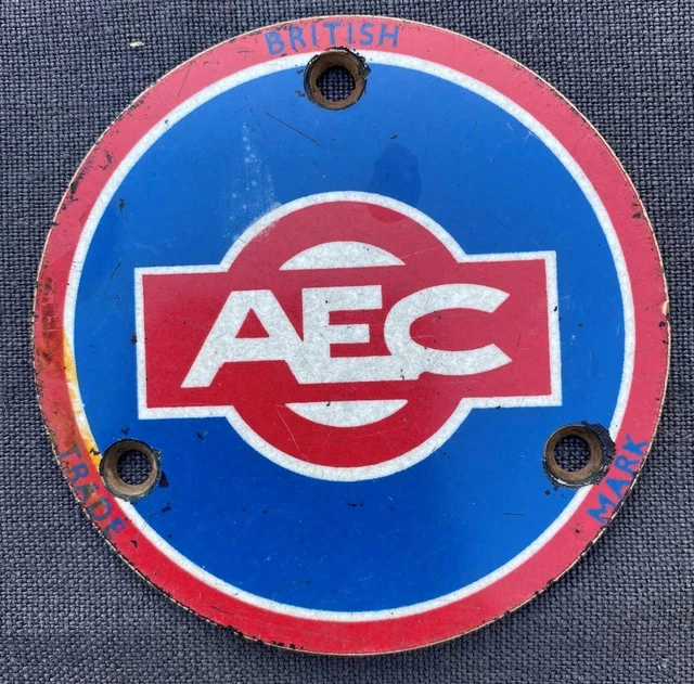 AEC BUS COACH Truck Lorry Commercial Hub Steering Wheel Disk Badge ...