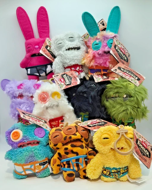 COMPLETE SET: BUDGIE Fuggler 5" Keyring Clips Series 4 by Zuru - New ...