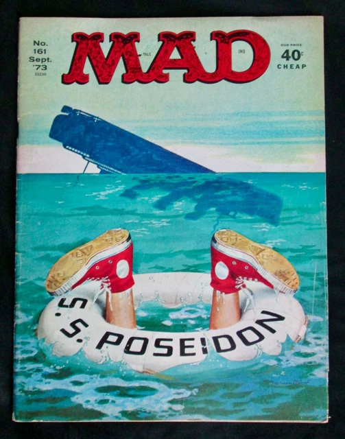 MAD MAGAZINE #161 Sept 1973 ~Tarzan, Poseidon Adventure, Nixon Back ...