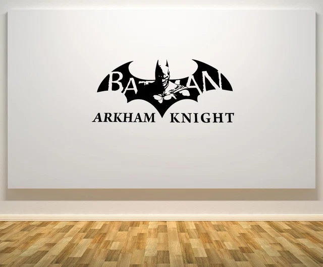 ARKHAM KNIGHTS BATMAN Logo Batte De Design Art Mural Autocollant ...