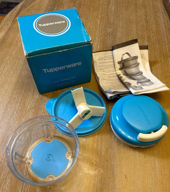 TUPPERWARE CHOP N Prep Chef Time Savers Hand-Held Mini Chopper W/ Blade ...