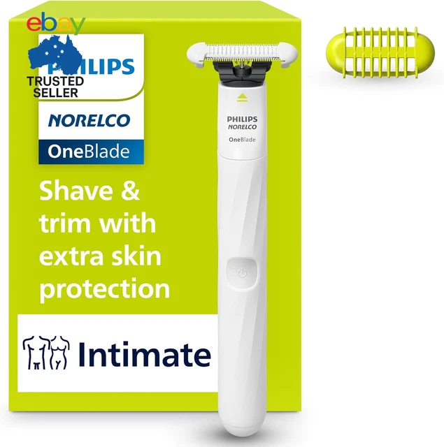 PHILIPS ONEBLADE Unisex Intimate Pubic & Personal Body Groomer ...