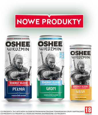 OSHEE THE WITCHER FULL CANS Energy Drink NEW Geralt Rivia £18.22 ...