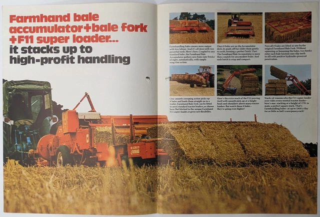 ORIGINAL FARMHAND BALE Accumulator, Bale Fork & F11 Super Loader ...