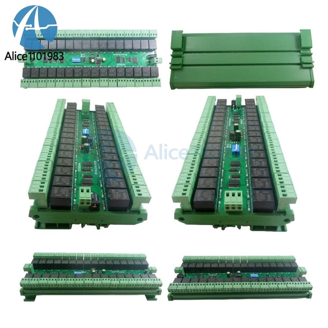 12V/24V DC RS485 Channel Relay Module Modbus RTU Remote Control Switch LED Motor $124.16 ...