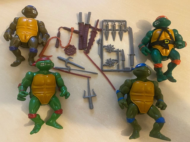 TEENAGE MUTANT NINJA Turtles Action Figures 1989 Mirage Studios ...