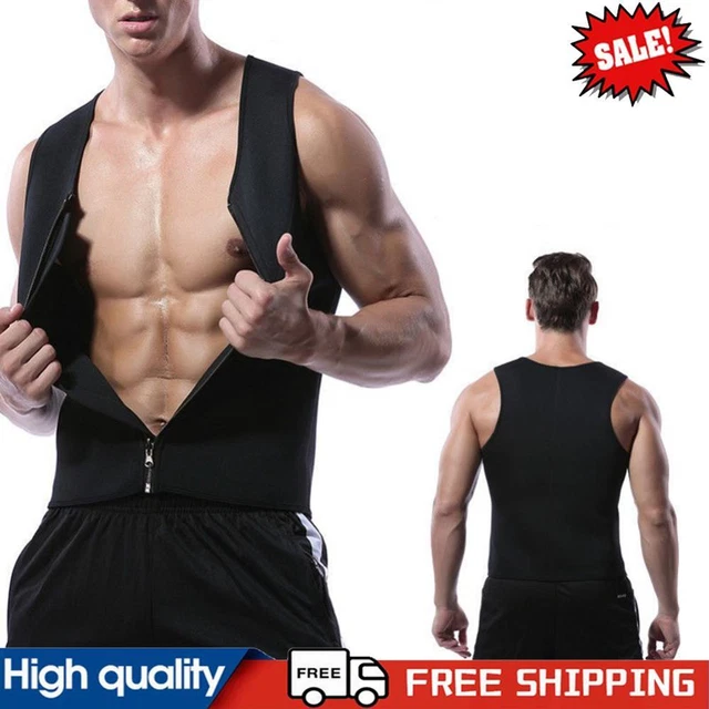 NEOPRENE BODY SHAPER Vest Sweaty Men Body Shapewear Elastic for ...