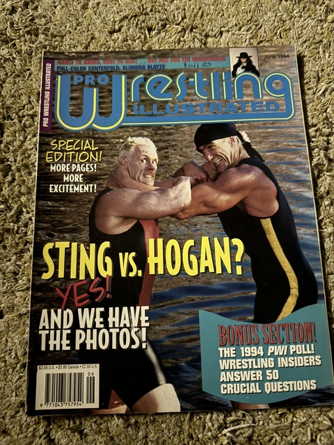 PRO WRESTLING ILLUSTRATED Magazine June 1994 Hulk Hogan Sting WWF WCW ...