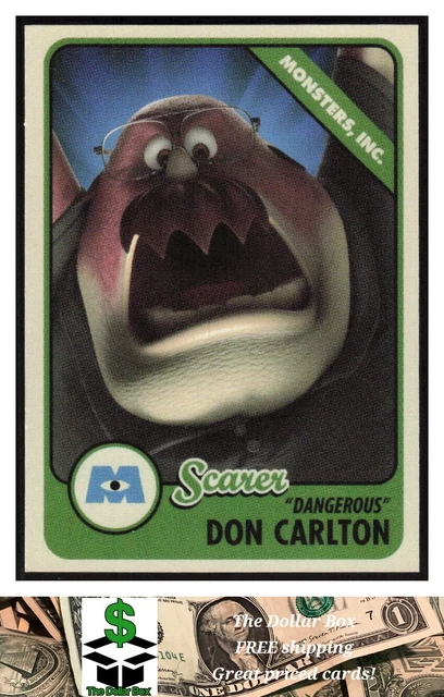 Disney Pixar Monsters Inc Blu Ray Scarer Card Don Carlton 10 32 82