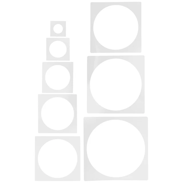 8 PCS REUSABLE Painting Stencils Templates Tool Drawing Spraying £8.99 ...