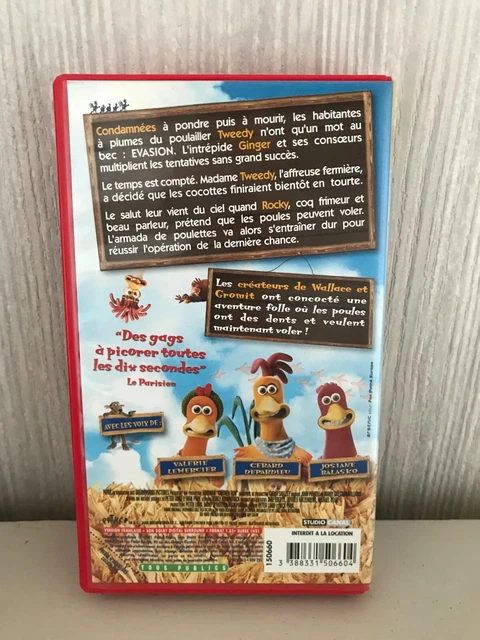 VHS CHICKEN RUN, Pathé, cassette vidéo, VF EUR 2,50 - PicClick FR