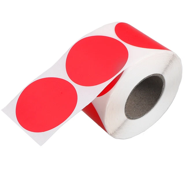 1 ROLL OF Printer Printable Sticker Label Stickers Blank Round Mailing ...