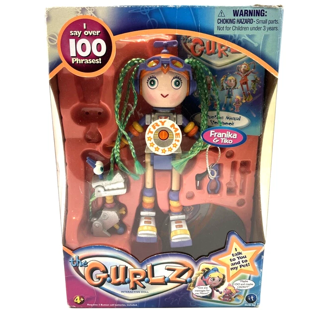 THE GURLZ INTERACTIVE Doll Franika & Tiko 2002 Irwin Toys 100 Phrases ...