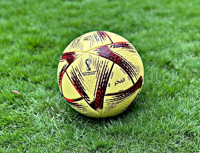 ADIDAS AL RIHLA Red/Golden Fifa Qatar world cup 2022 Pro Match Ball ...