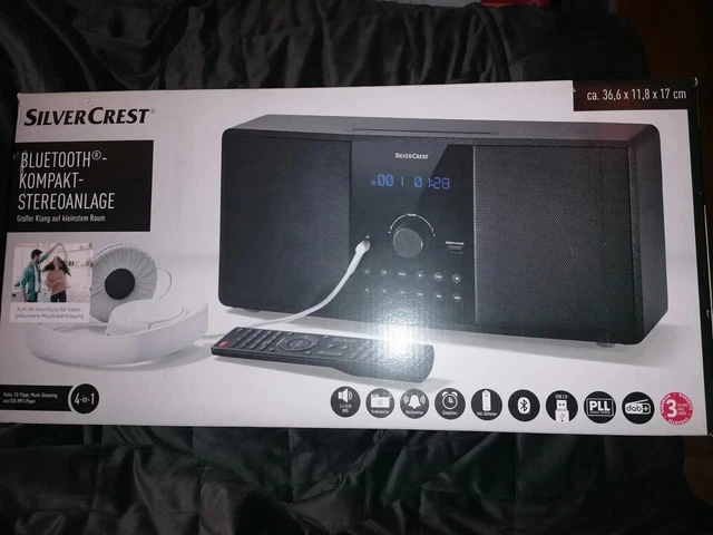 SILVERCREST MICRO STEREOANLAGE DAB+ Radio CD Player Bluetooth USB MP3 ...