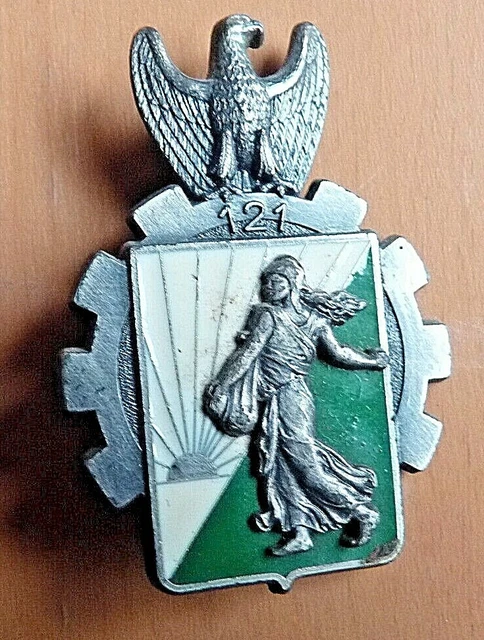 INSIGNE 121 ÈME REGIMENT DU TRAIN Y.DELSART 89100 SENS EUR 6,00 ...