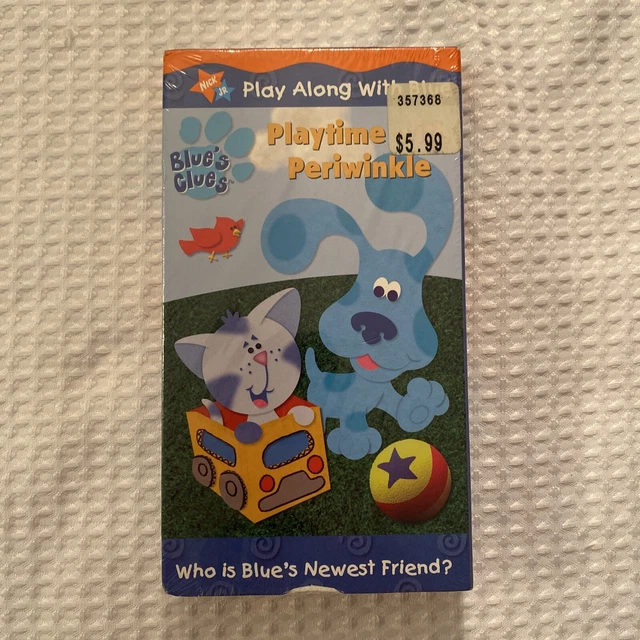 NICK JR BLUE'S CLUES Playtime avec Periwinkle VHS cassette vidéo ...