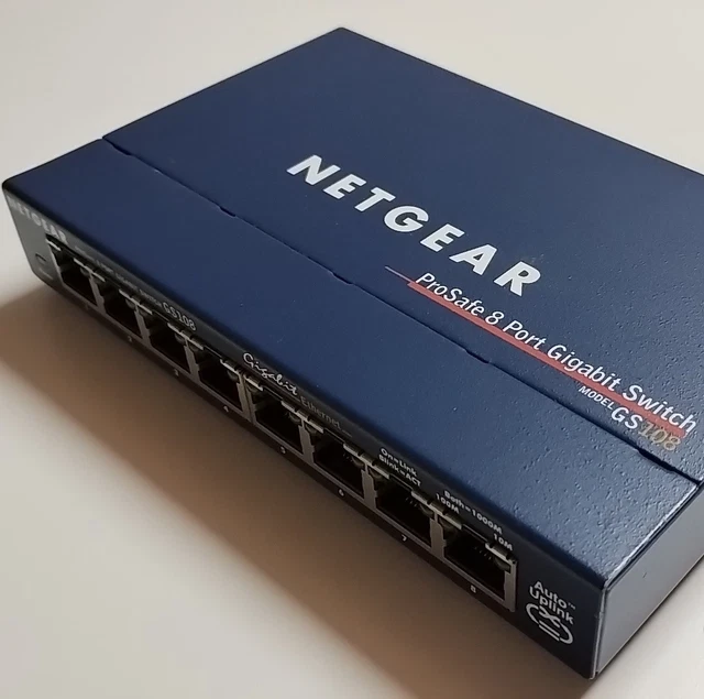 NETGEAR PROSAFE GIGABIT Switch Professionale Gs108 Schermato Ed In ...