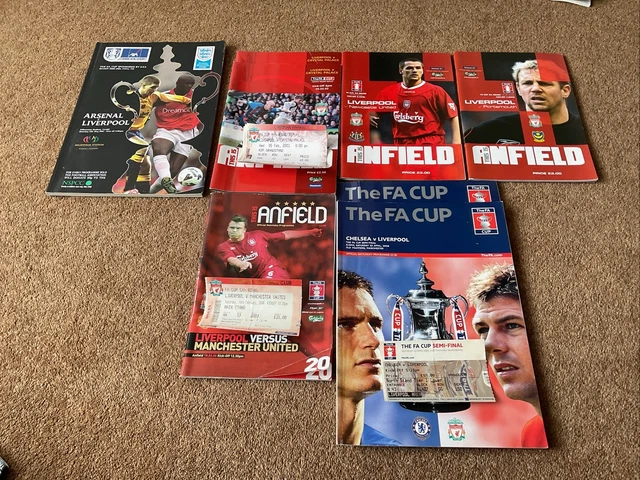 LIVERPOOL FC FA Cup Programmes And Tickets £21.48 - PicClick UK