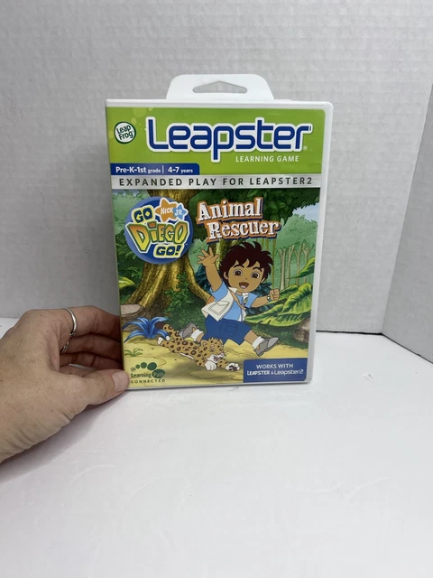 LEAPFROG LEAPSTER 1 & 2 Go Diego Go! Animal Rescuer Expanded Play ...