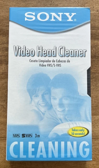 SONY VHS S-VHS Video Head Cleaner T-6CLDL Dry Type 2002 - NUOVO E ...