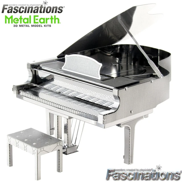 METAL EARTH GRAND Piano 3D Laser Cut DIY Model Hobby Build Building Kit ...
