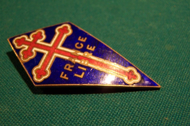 RARE INSIGNE FNFL perchoir authentique fab londres 1941 grand modele 63 ...
