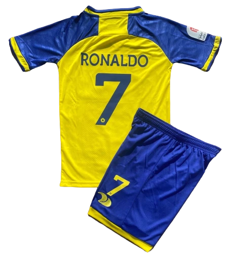 CRISTIANO RONALDO #7 Al Nassr FC Home Uniform Kids CR7 Fan Version Jersey 22/23 £23.99 - PicClick UK