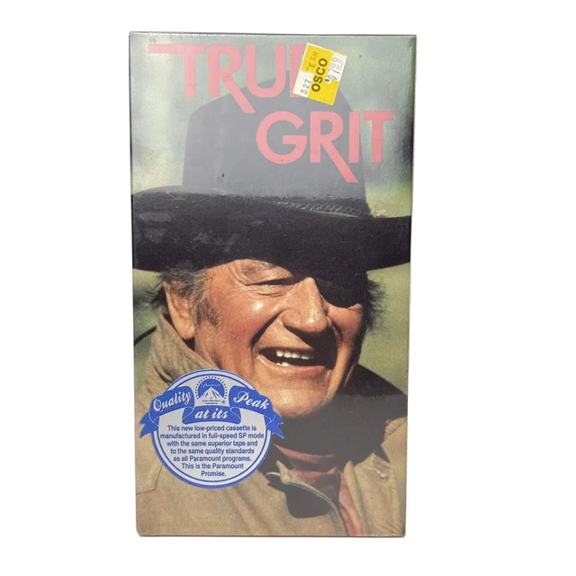 TRUE GRIT 1989 Edition VHS Factory Sealed John Wayne Paramount ...