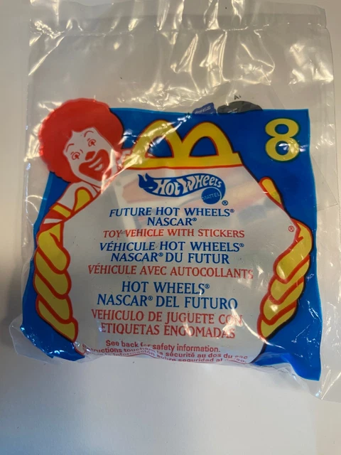 1999 Hot Wheels Mcdonalds Happy Meal 8 Future Nascar Neuf Dans Son
