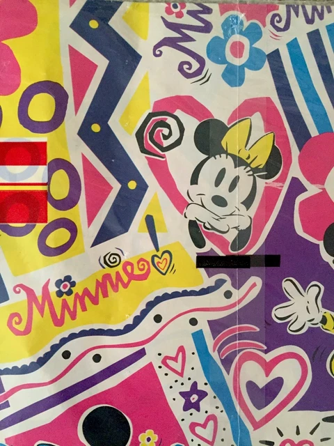 VINTAGE DISNEY MINNIE Mouse Gift Wrapping Paper Sheets Cleo Quality ...