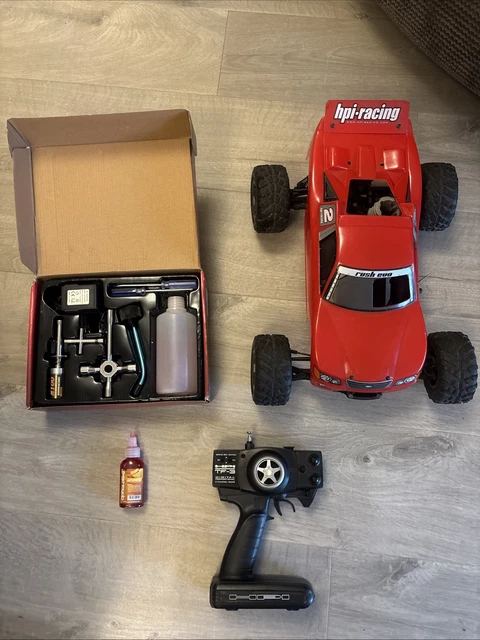 HPI RUSH EVO 1/10 Nitro RC Stadium Truck, Controller, Starter Set ...