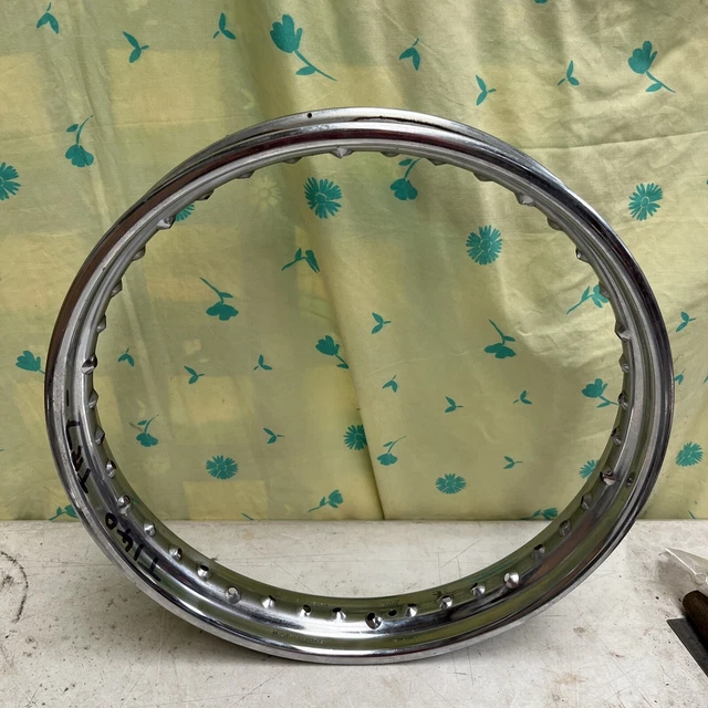 TRIUMPH ORIGINAL DUNLOP Chrom Hintere Felge Scheibe Typ TR7. TR40 T160 ...