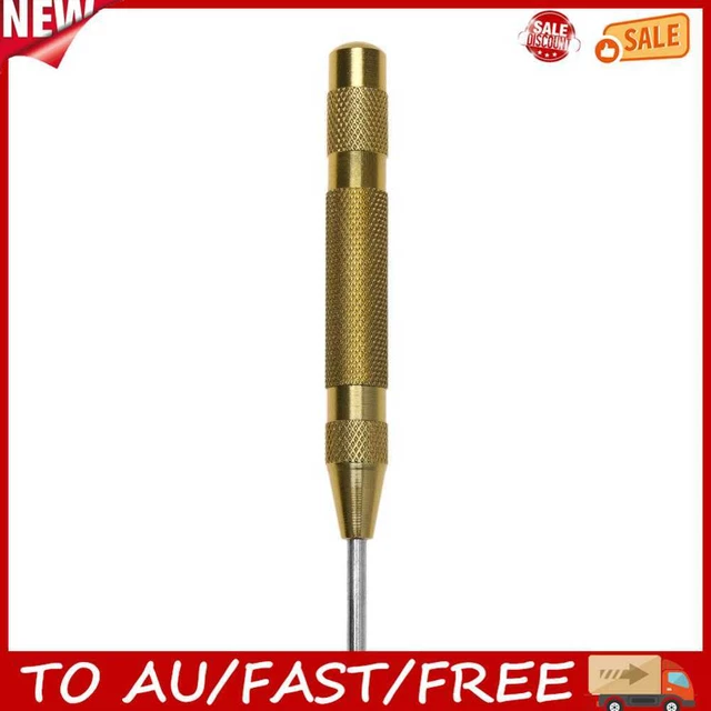 AUTOMATIC CENTRE PUNCH Steel Spring Loaded Marking Holes Hand Tool ...