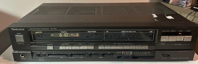 TECHNICS SA-929 AM/FM Stereo Receiver- Quartz Digital Synthesizer ...