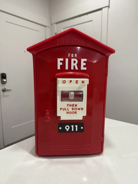 RANDIX FB-911 FIRE Alarm Red Emergency Box Novelty Push Button ...