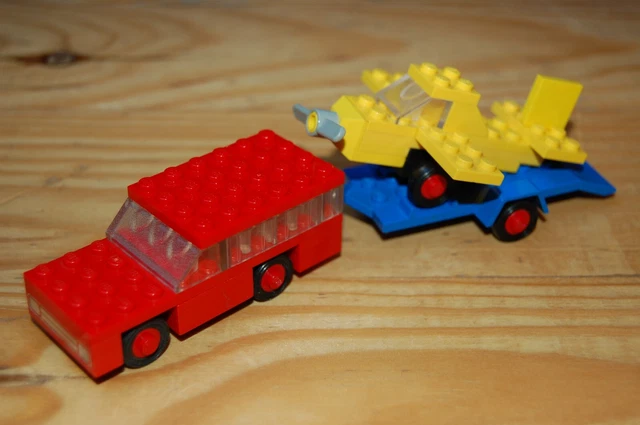 LEGO : VOITURE & remorque avec avion type N° 660 reconstituée EUR 8,80 ...