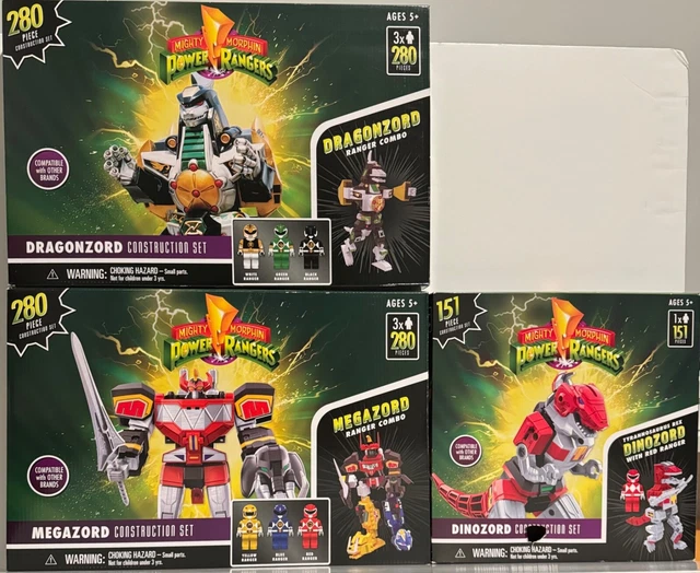 ENSEMBLE CONSTRUCTION MIGHTY Morphin Power Rangers Megazord Dragonzord ...