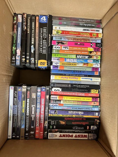 53 BULK LOT DVDs Wholesale Mixed Titles Family Comedy Drama Movies $24. ...