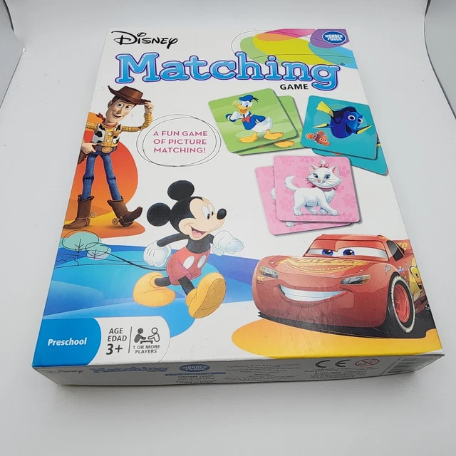 DISNEY MATCHING GAME Wonder Force Preschool Age EDAD 3+ One Or More ...