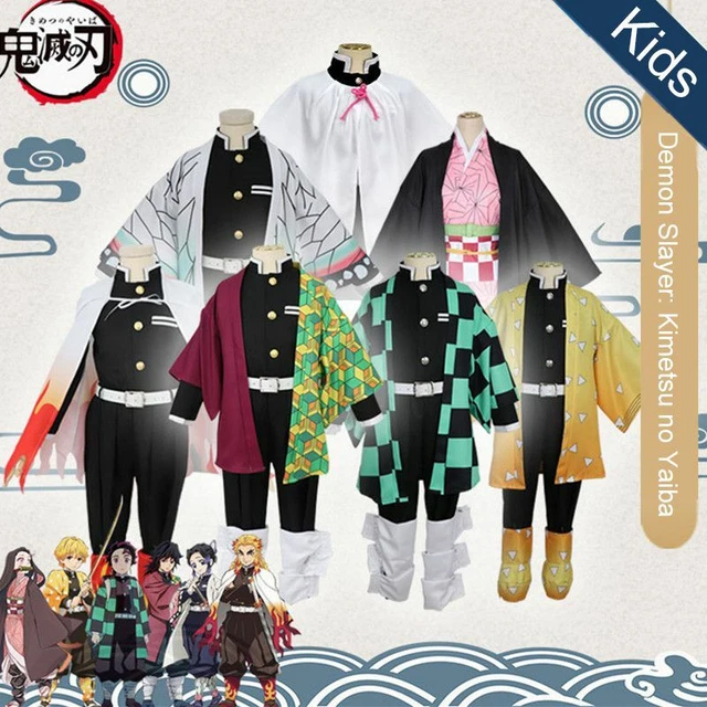 DEMON SLAYER COSPLAY Kids Kimetsu No Yaiba Nezuko Costume Outfits Girl ...