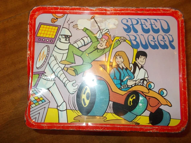 VINTAGE 1973 SPEED Buggy Metal Lunchbox Hanna Barbera Lunch Box / No ...