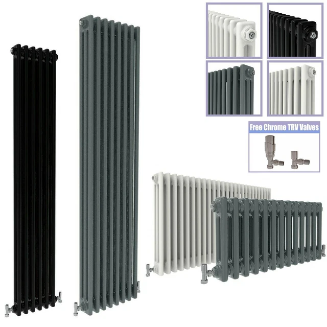 CAST IRON STYLE 2 3 Column Traditional Horizontal Vertical Radiator ...