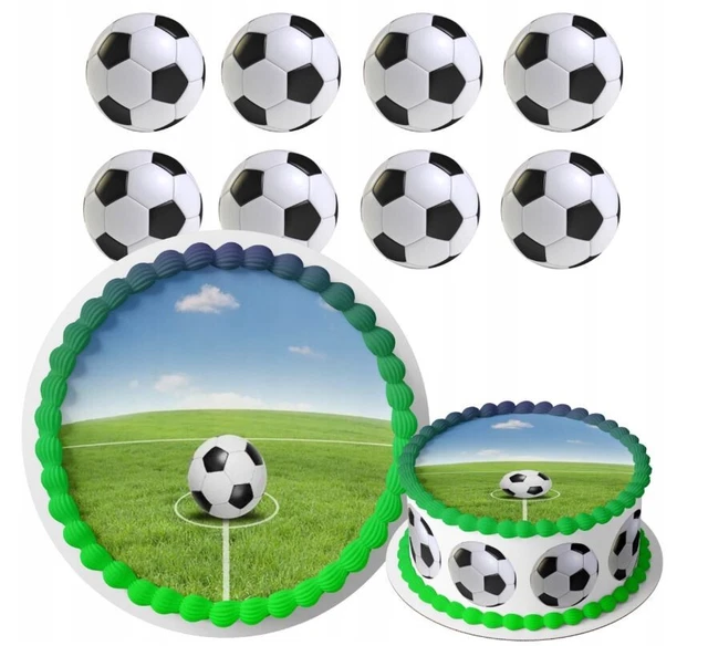 FUSSBALLPLATZ FUSSBALL TORTENAUFLEGER Torte Tortenbild Fototorte ...