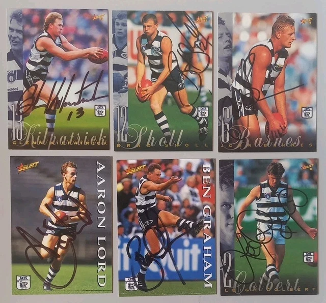GEELONG CATS SIGNED Autograph Select AFL Cards Lot X 6 $30.00 - PicClick AU