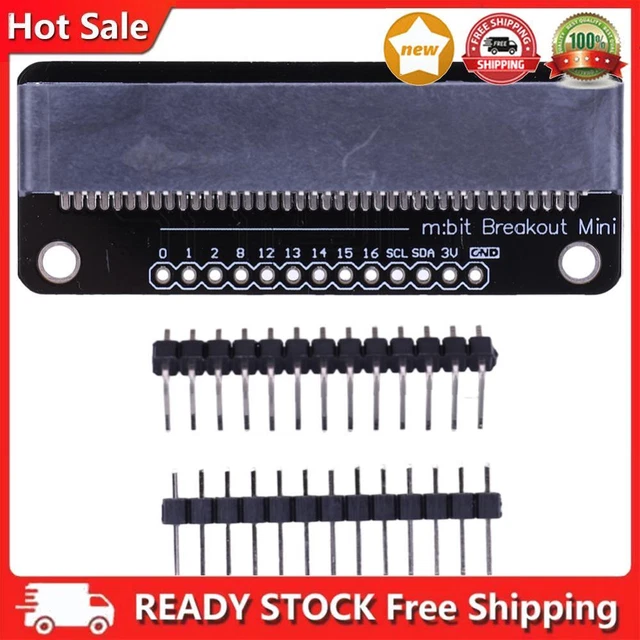 BBC MICROBIT DEVELOPMENT Boards Expansion Boards Adapter Boards (Black ...