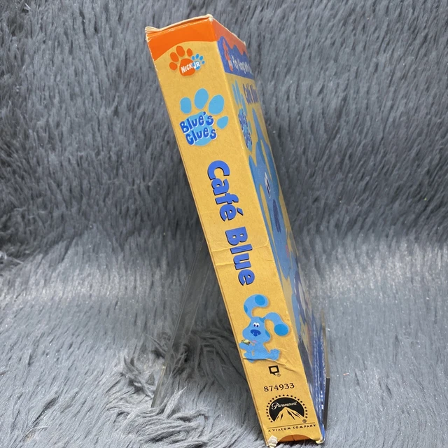 BLUES CLUES CAFE Blue VHS 2001 Nickelodeon Math Restaurant Vocabulary ...