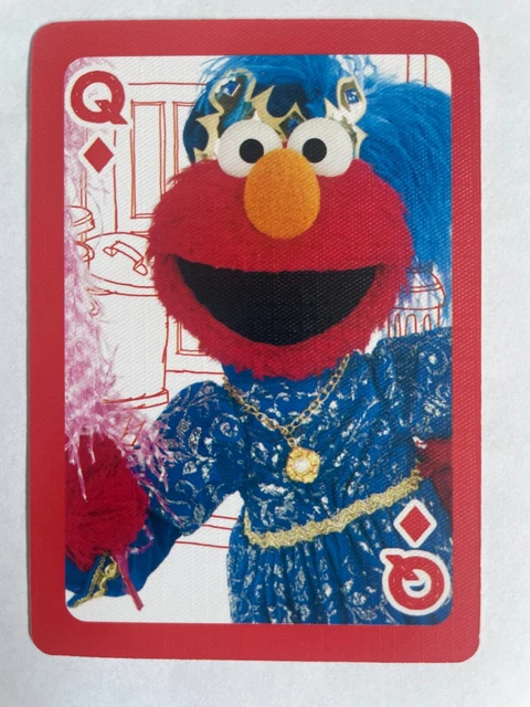 ELMO SESAME STREET Children TV Muppets Show Kids Playing Swap Card ...