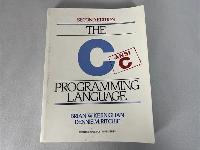 C PROGRAMMING LANGUAGE 2nd ED - Kernighan and Ritchie Trade Paperback ...